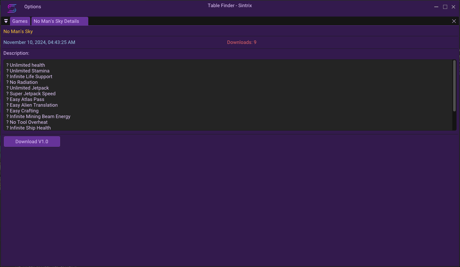 GitHub - SintrixOfficial/Table-Finder: Table Finder scans your Steam library and shows only the ...